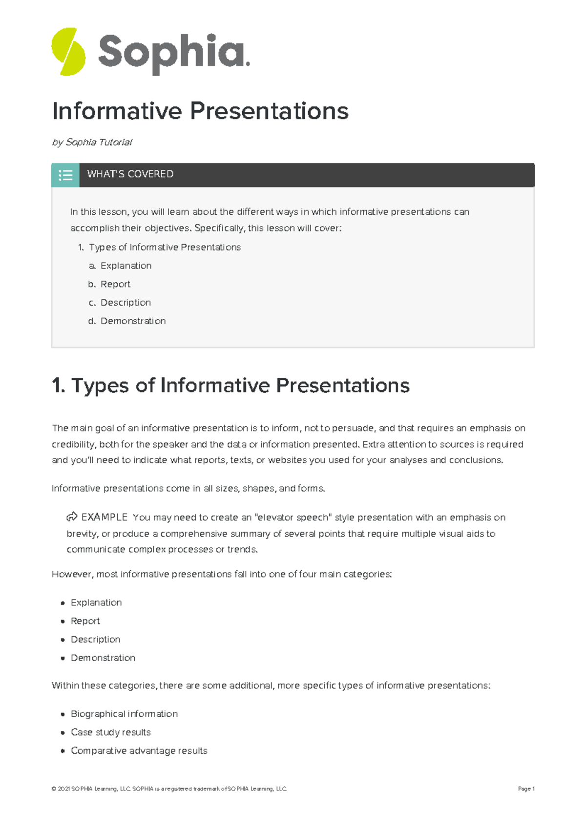 Informative-presentations - Informative Presentations by Sophia ...