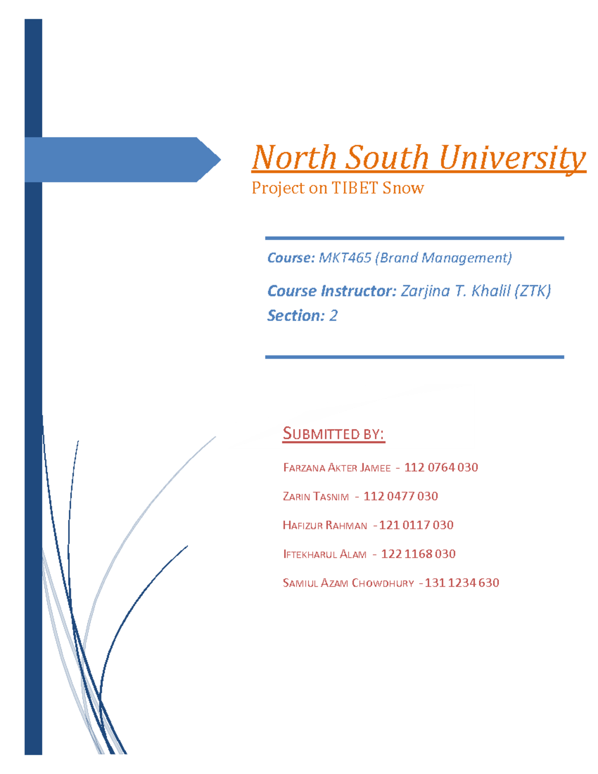 Tibet cream revitalization - North South University Project on TIBET ...