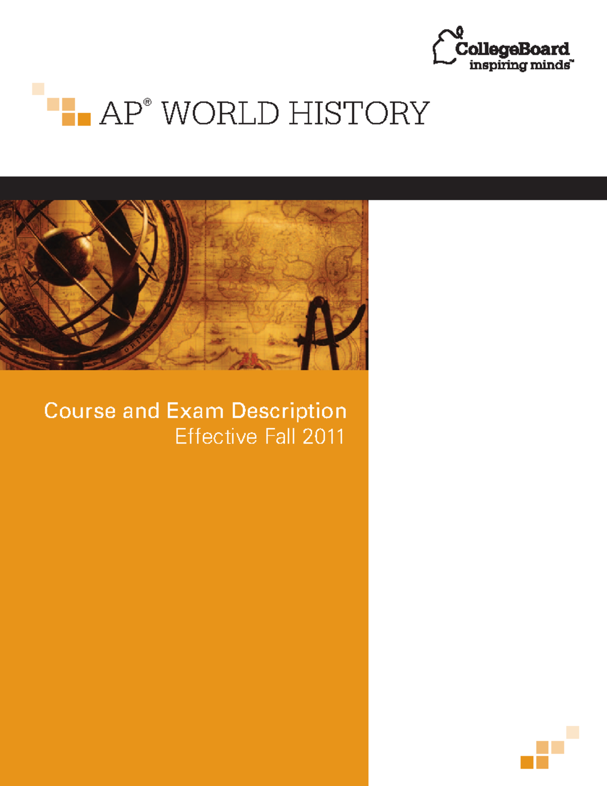 Ap world history 2011 course exam description - AP ® WORLD HISTORY ...