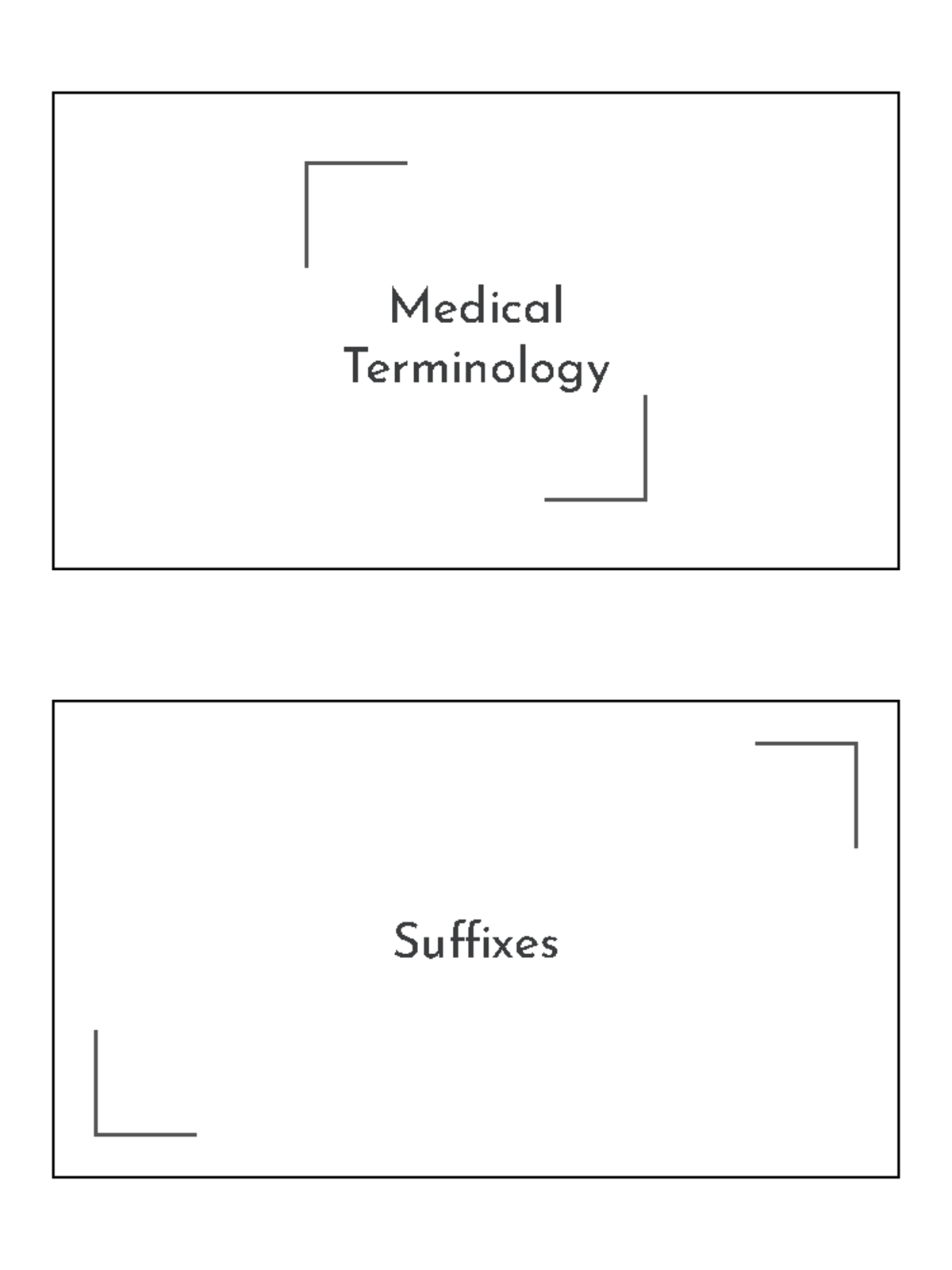 13.Medical Terminologies - Medical Terminology Suffixes Procedures ...