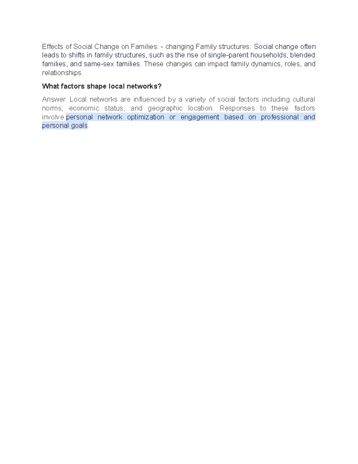 Effects of Social Change on Families - These changes can impact family ...