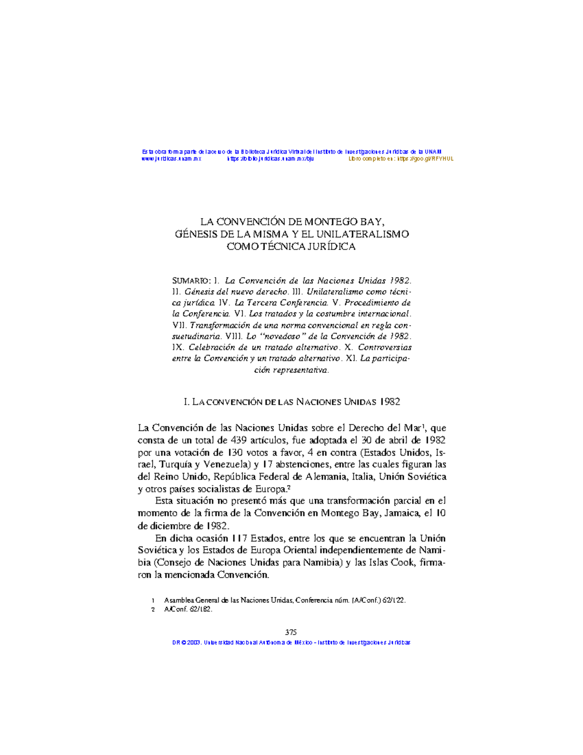 Cnudm Resumen - Convencion de naciones unidas sobre el derecho del mar ...