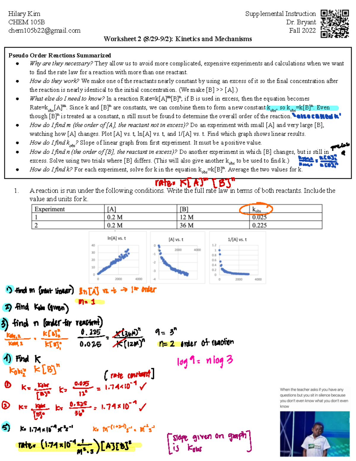 Worksheet 2-2 - will help you pass quiz - Hilary Kim CHEM 105B ...