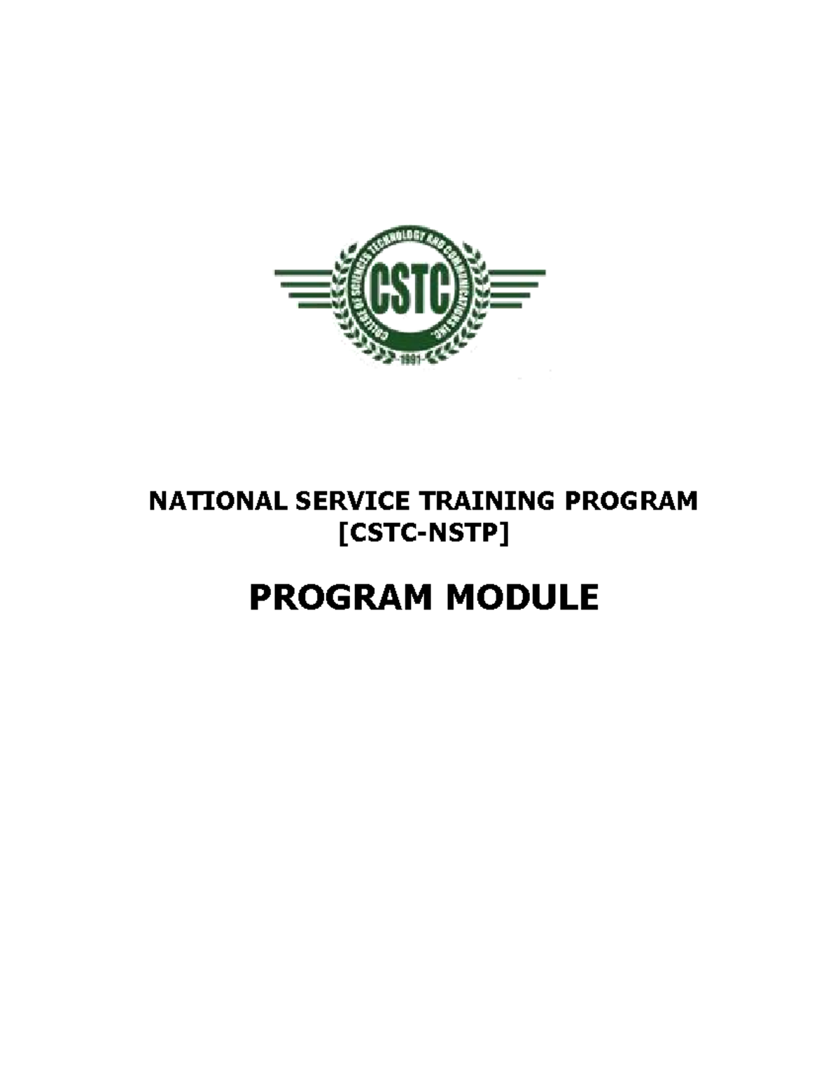 CSTC-NSTP-Lesson-5-National-Security - NATIONAL SERVICE TRAINING ...