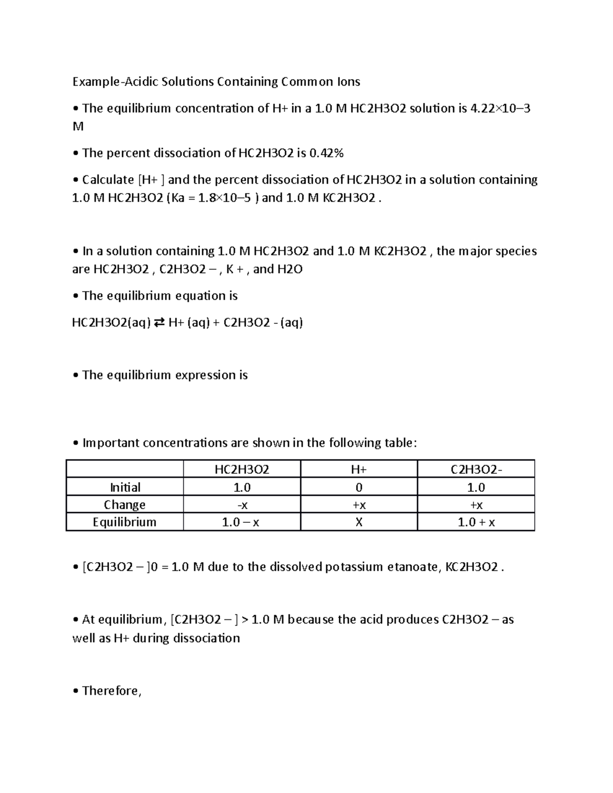 100 - acidic solution - example - Example-Acidic Solutions Containing ...