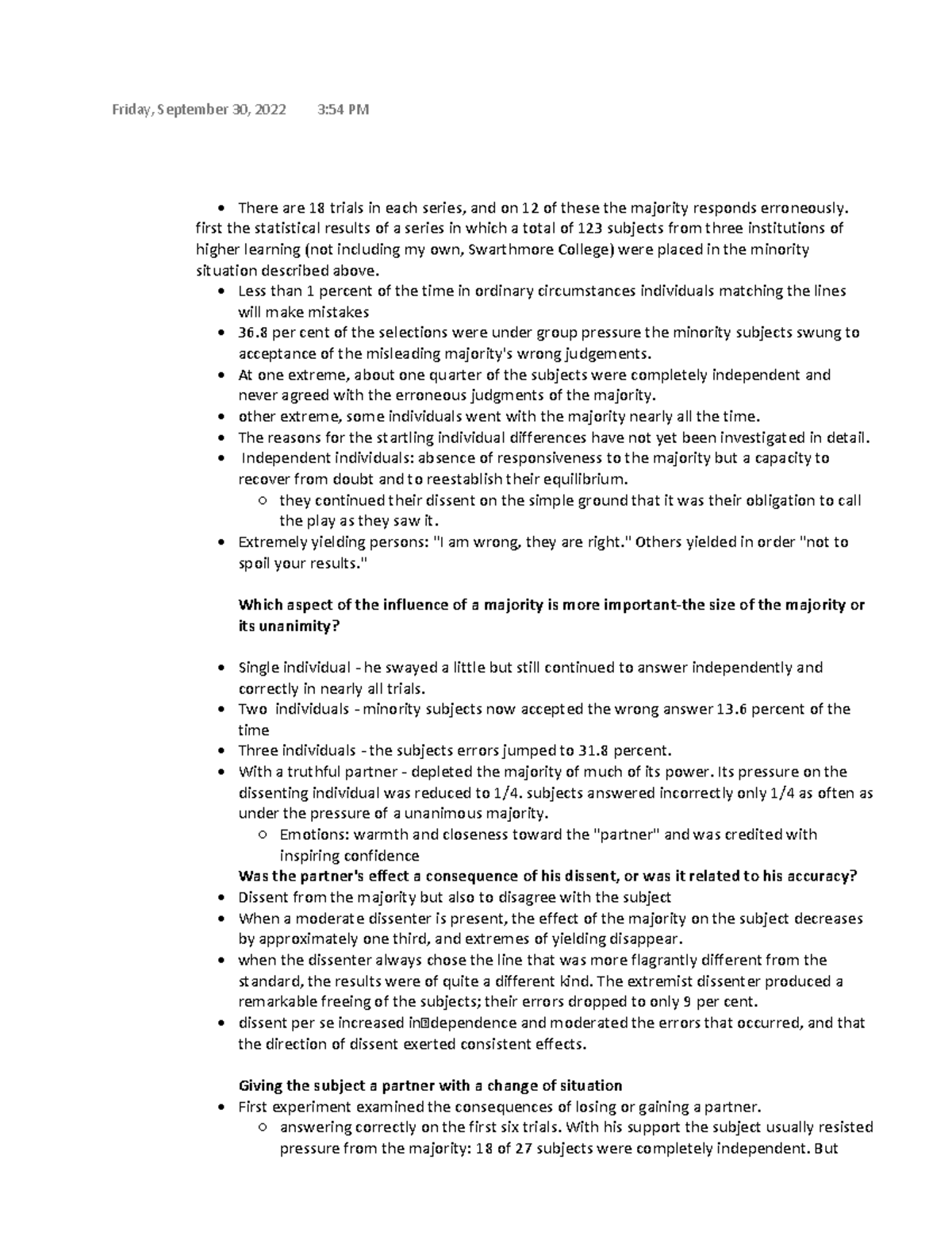 Trials Notes - There are 18 trials in each series, and on 12 of these ...