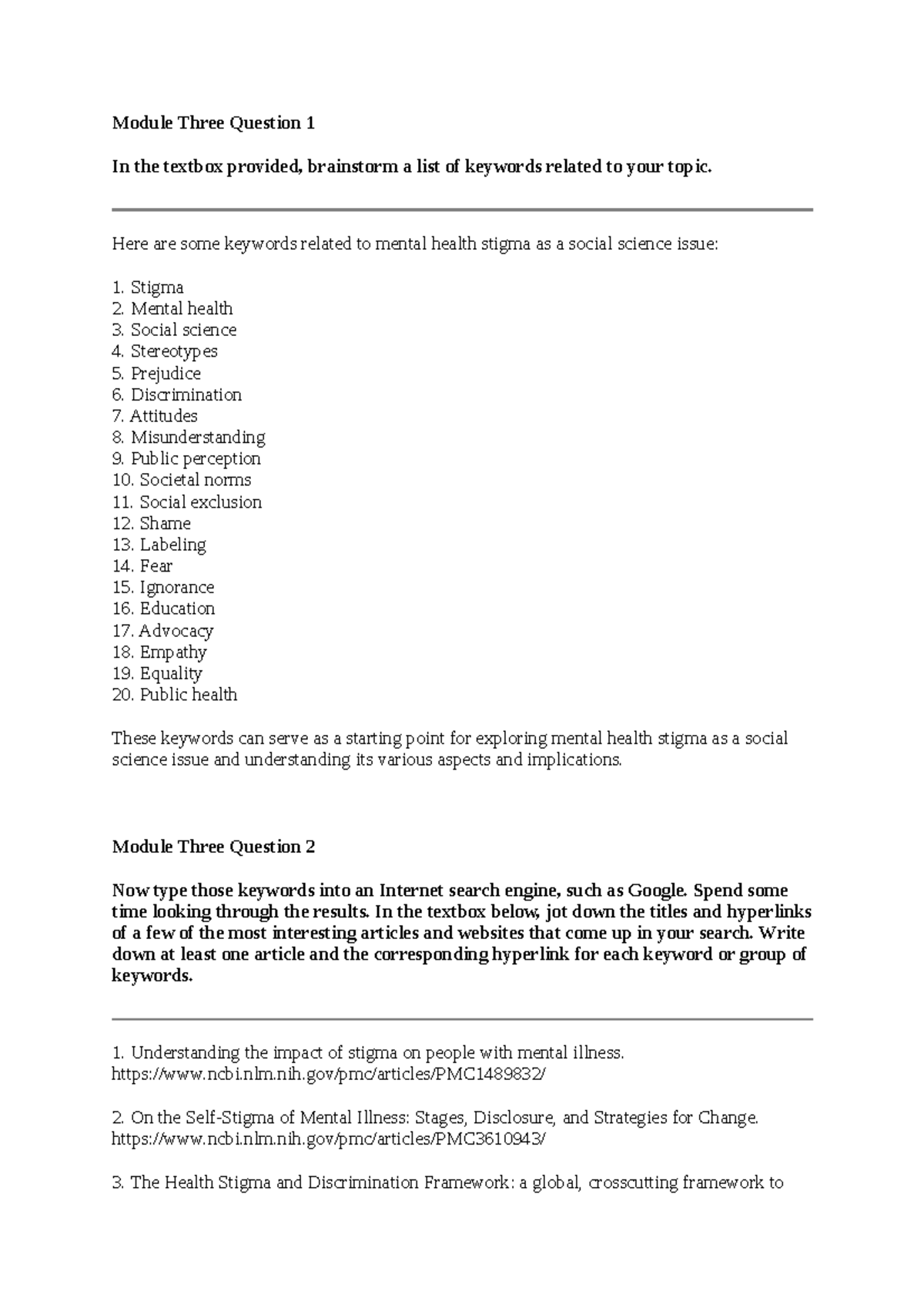 Rod Mavita SCS 200 Applied Social Sciences - Module Three Question 1 In ...