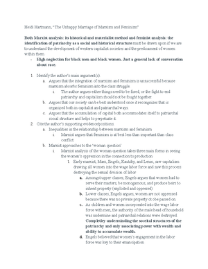 Midterm Sheet - Lecture 1: Susan Faludi, “Backlash”- Highlights the ...