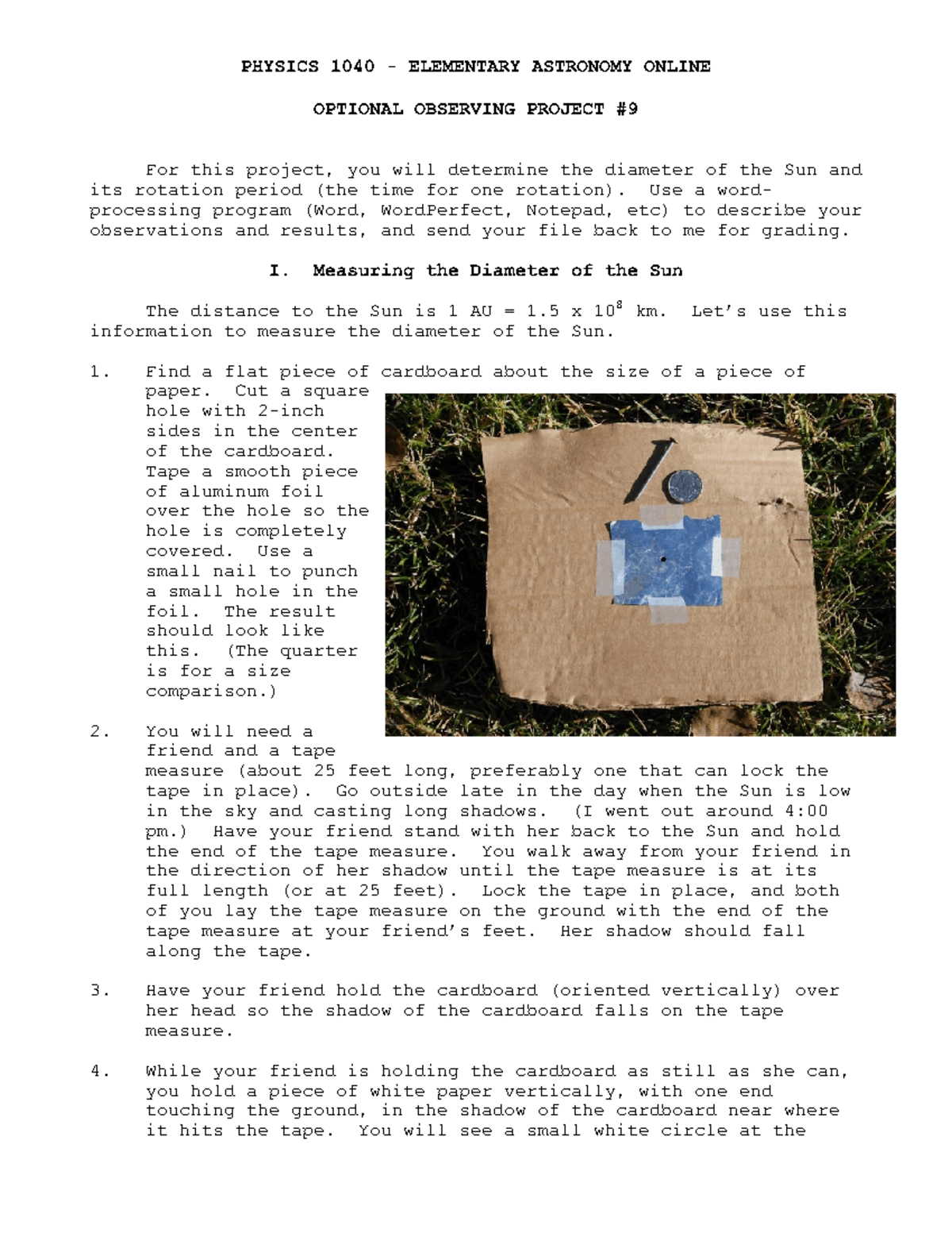 Obs Proj 09 - Completed observation project for Bradly Carrol Astr1040 ...