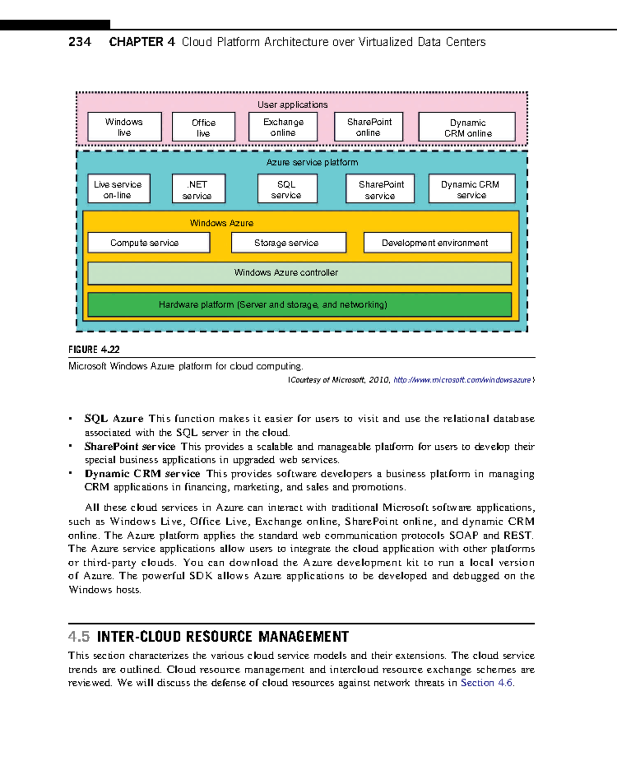 CC unit 4 - Cloud Platform Architecture over Virtualized Data Centers - SQL Azure This function ...