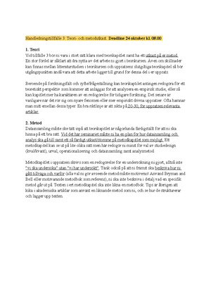 Metod (Urval) - Metod del (Urval) Den kvalitativa forskningen grundar sig på datainsamling menar ...