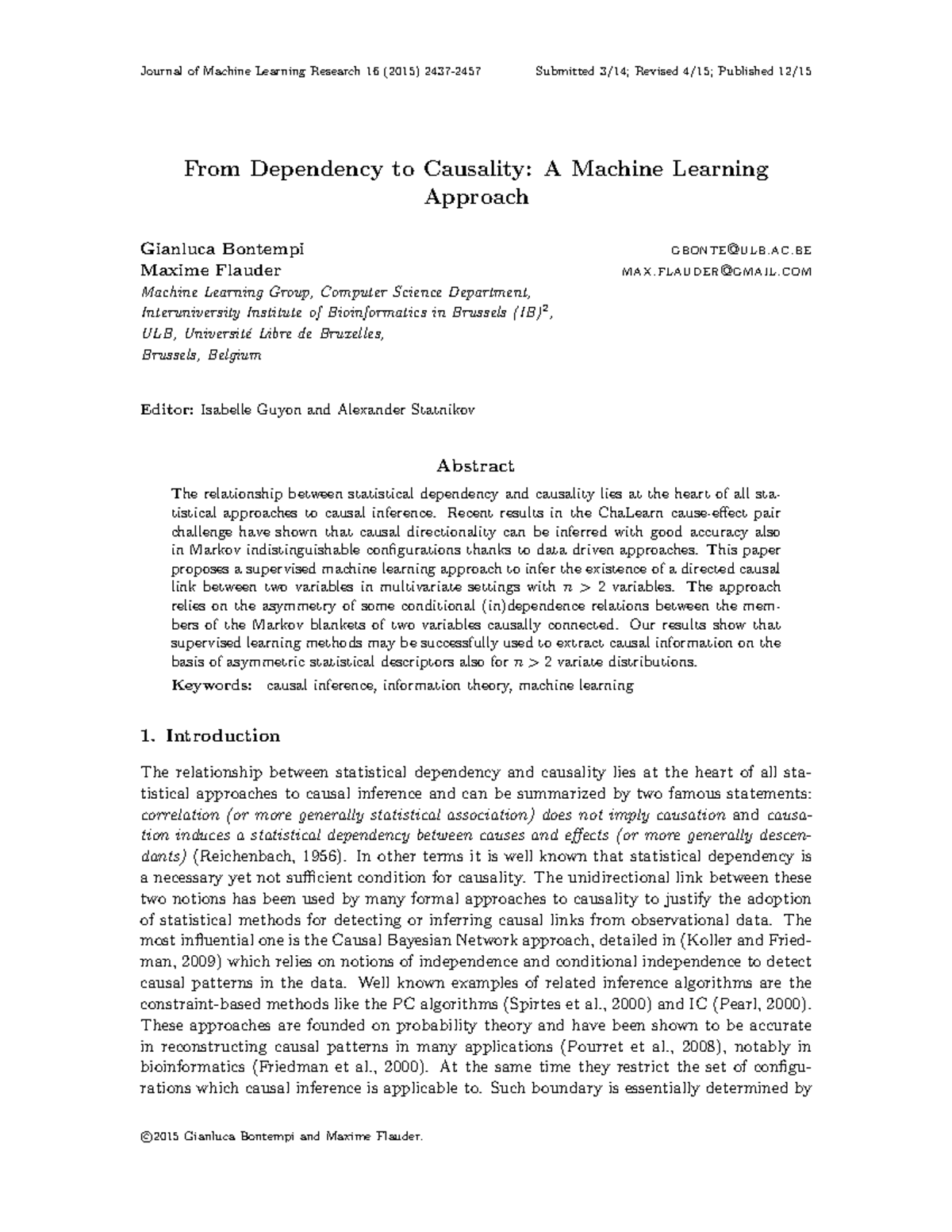 [ENG] From Dependency to Causality A Machine Learning - Journal of ...