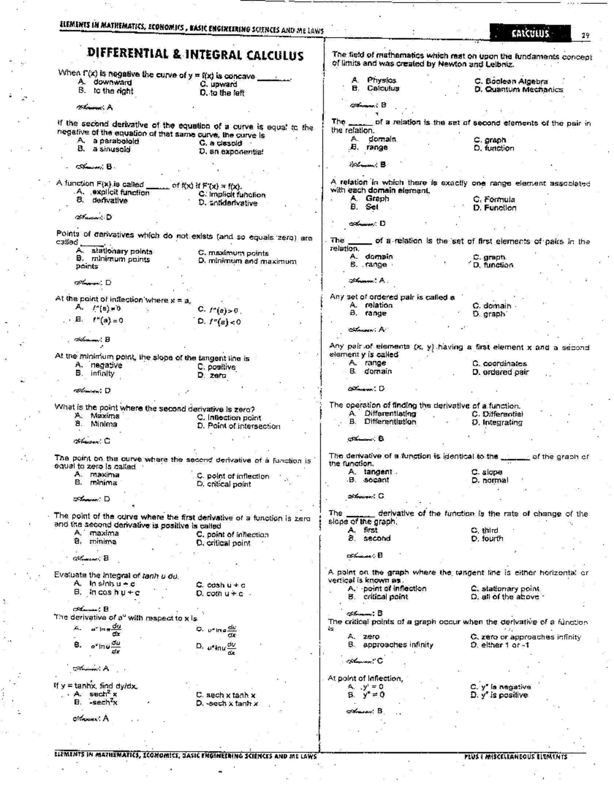 Calculus - Engineering Mathematics - Studocu