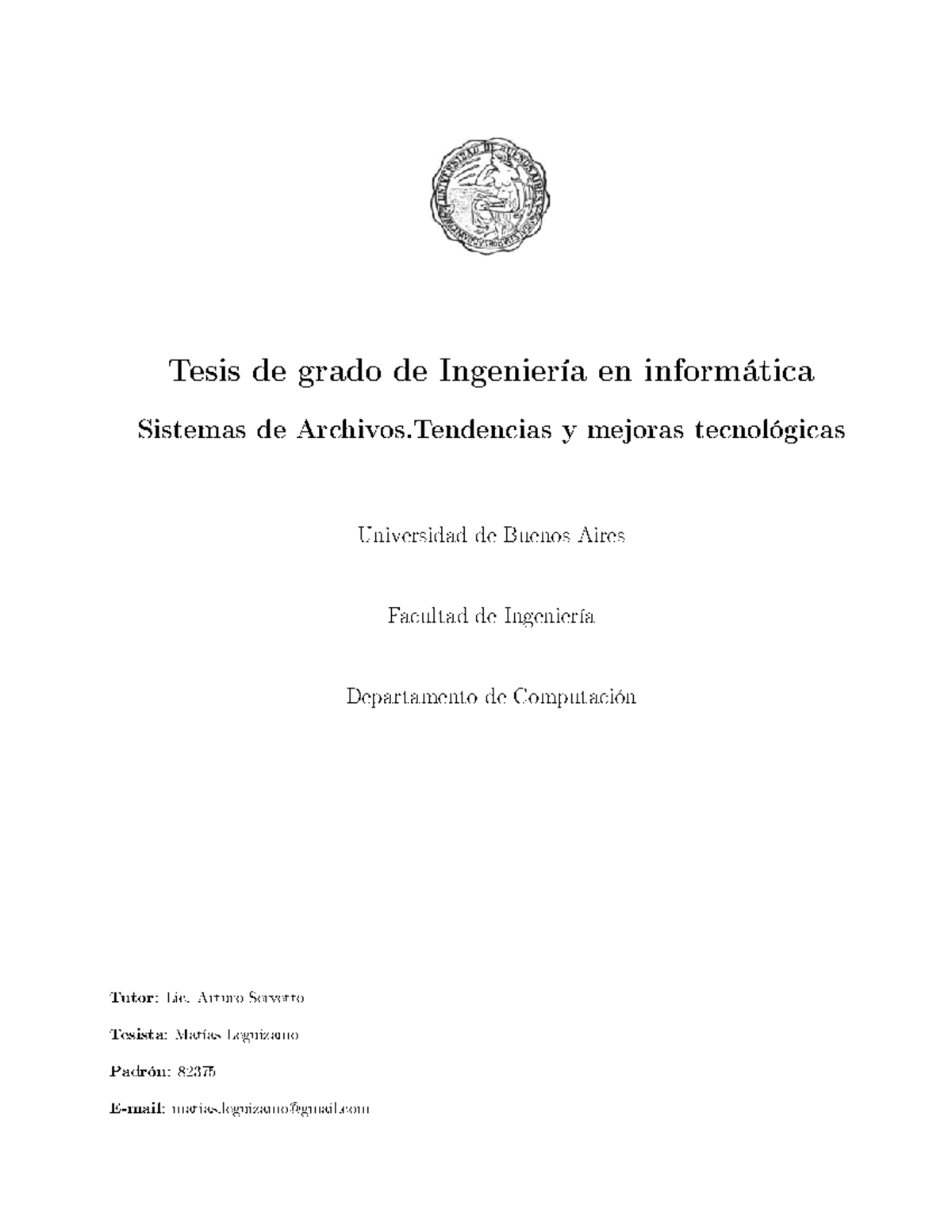 Tesis Leguizamo - Tesis de grado de Ingeniería en informática Sistemas ...