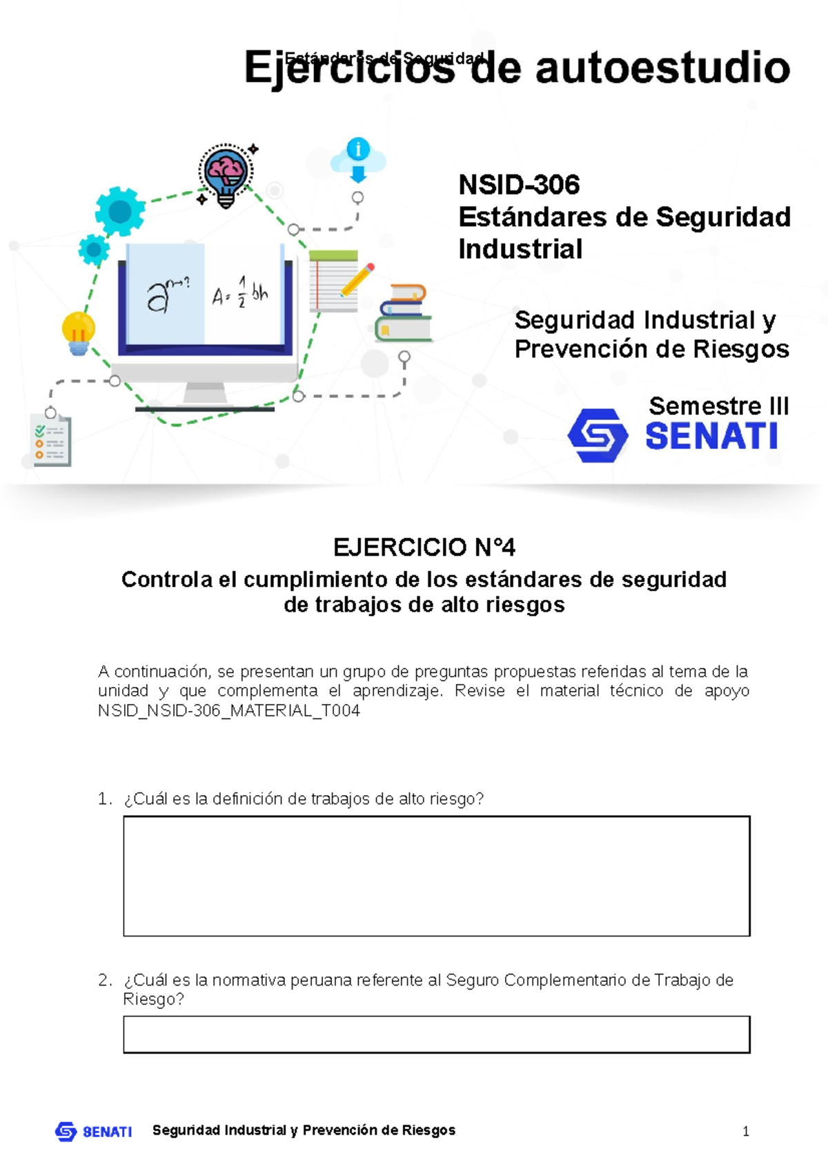NSID NSID-306 Ejercicio T004 - Seguridad Industrial y Prevención de ...