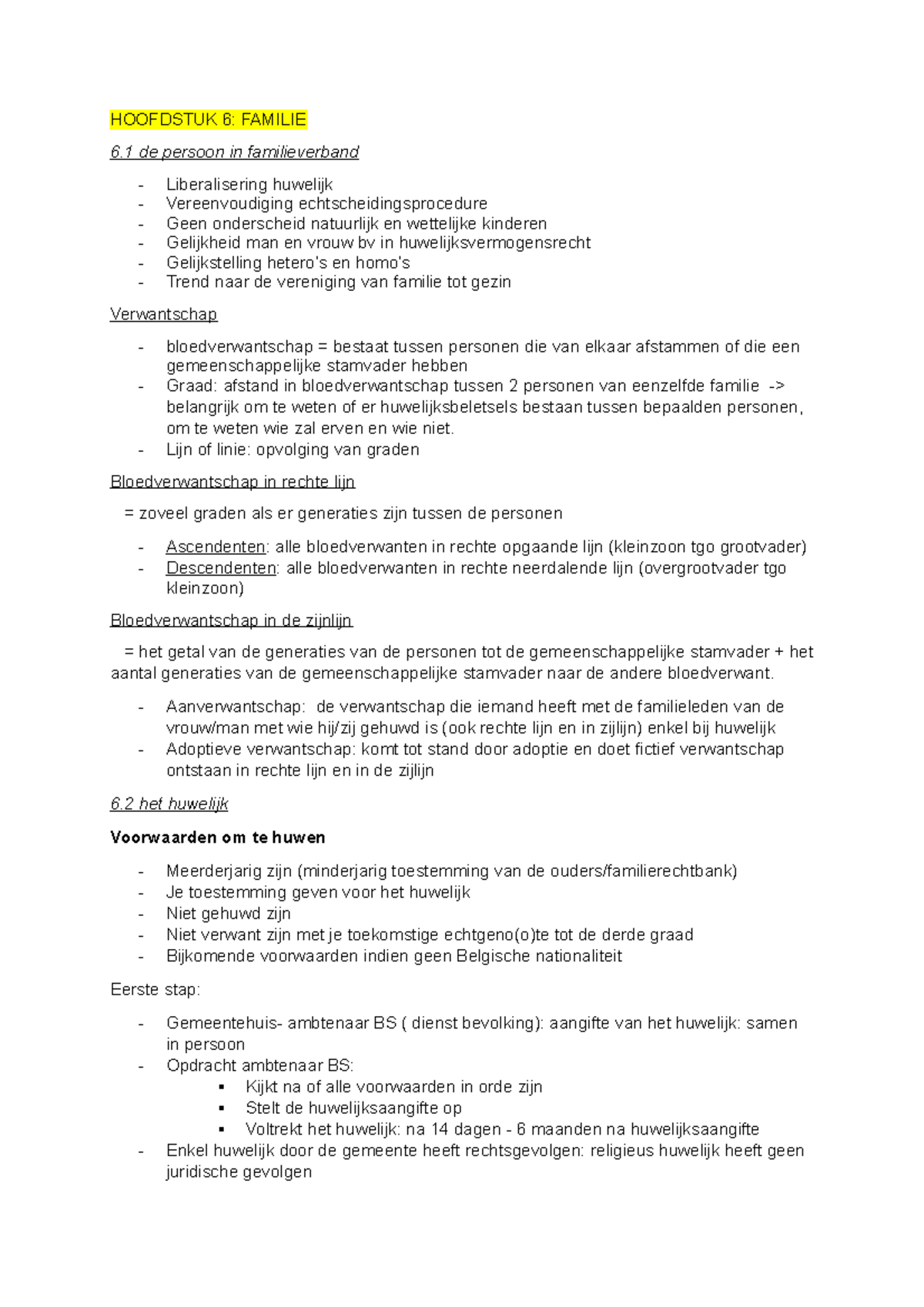 Hoofdstuk 6-familie - HOOFDSTUK 6: FAMILIE 6 de persoon in ...