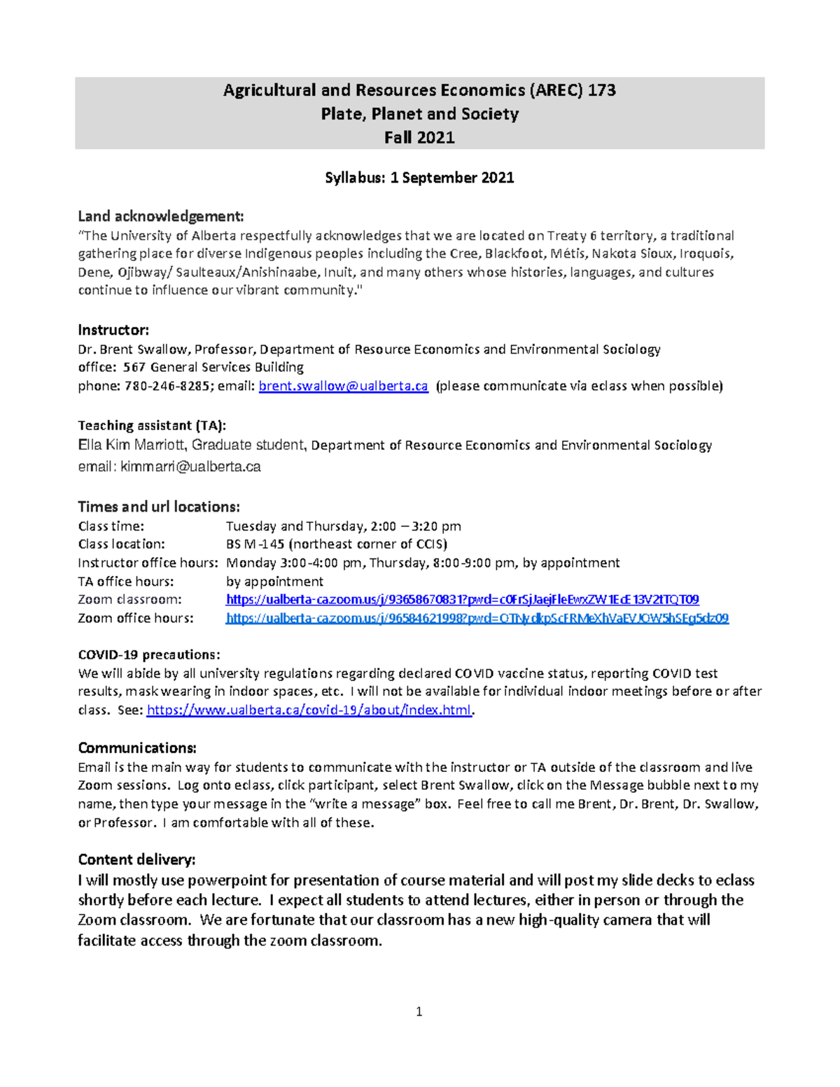 2021 Fall AREC 173 Lecture A1 - Agricultural and Resources Economics ...