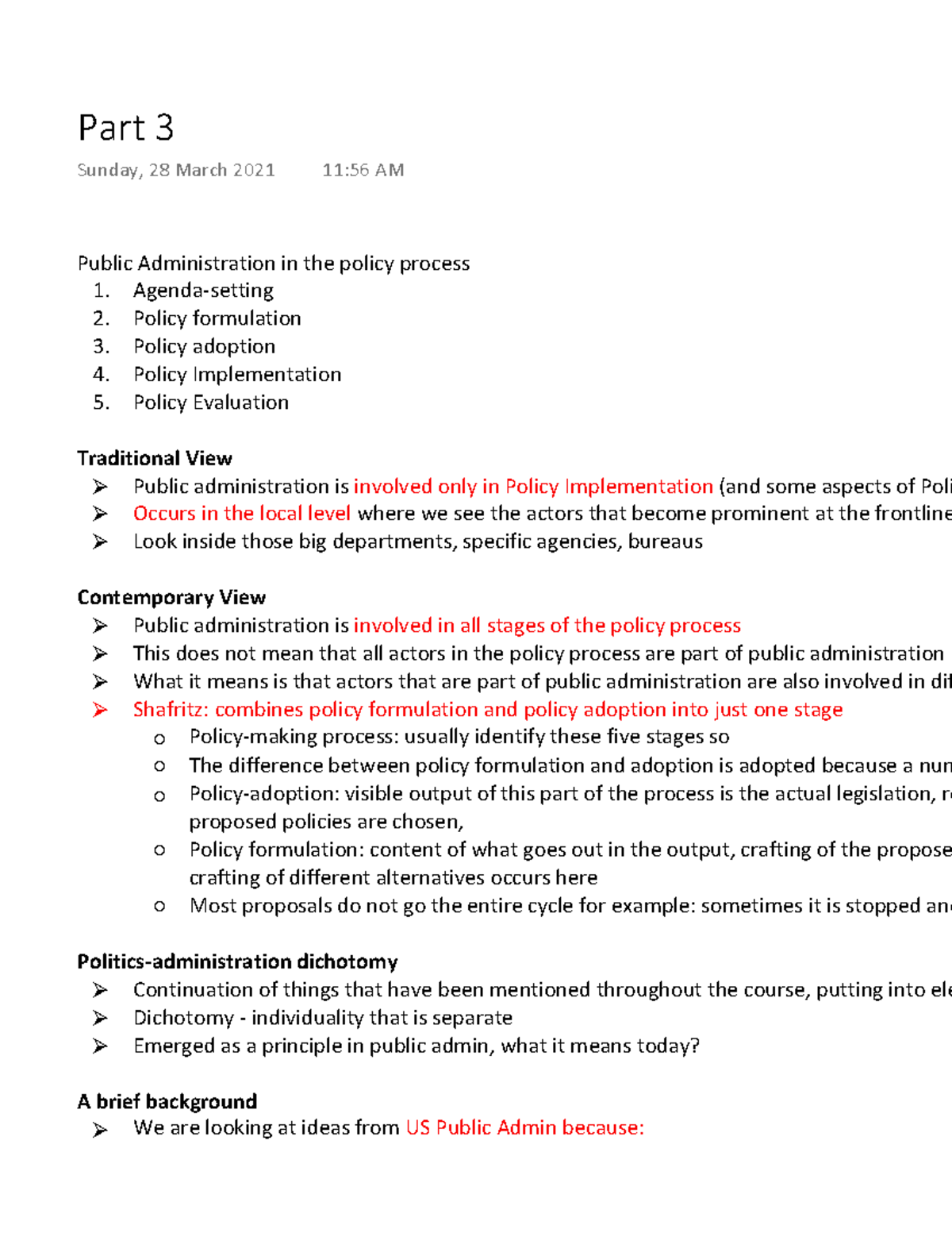 Public Administration in the Policy Process - Public Administration in ...