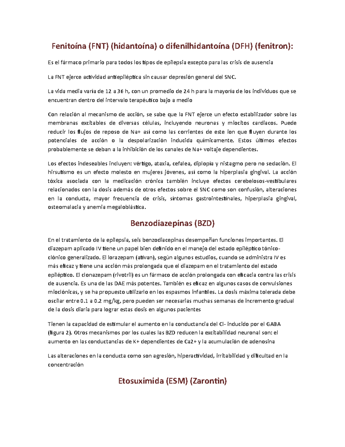 Fenitoína - resumen sobre la fenitoina - (FNT) o (DFH) (fenitron): Es ...