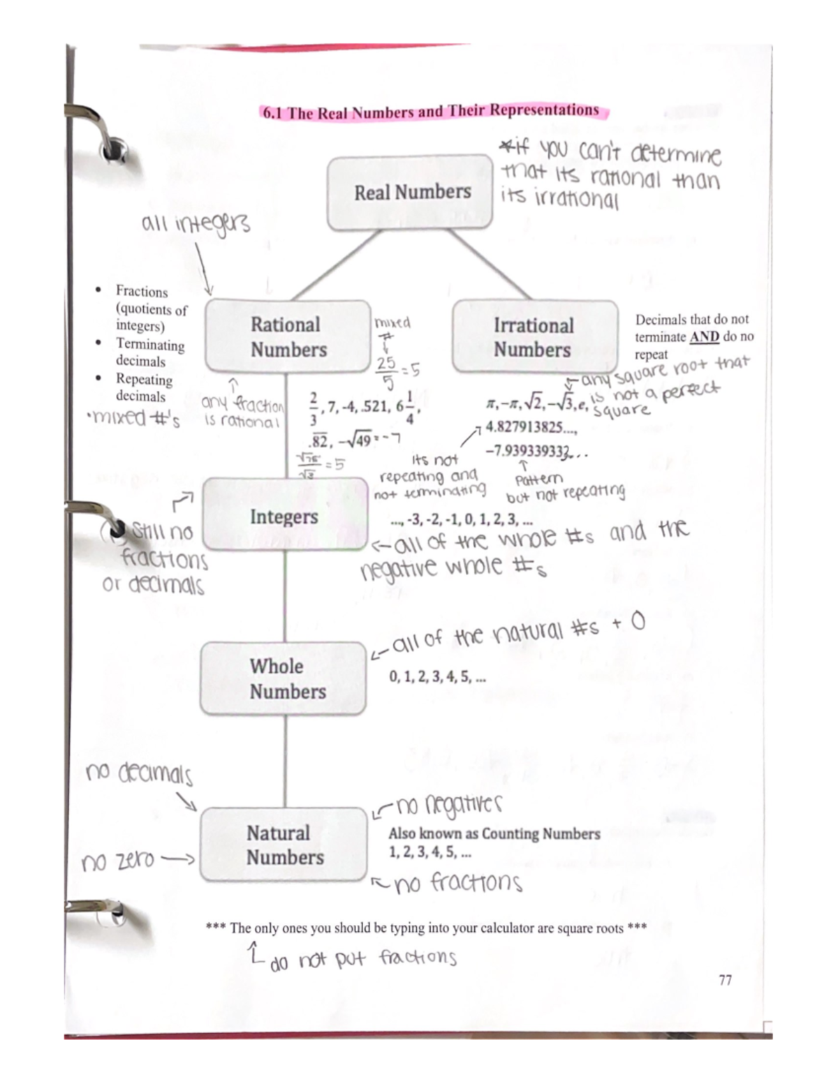 6.1 The real numbers and their representations (dragged) - MATH 139 ...