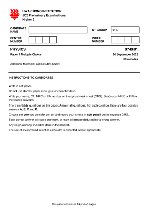 Physics formula sheet - For a levels - Cambridge International AS and A ...