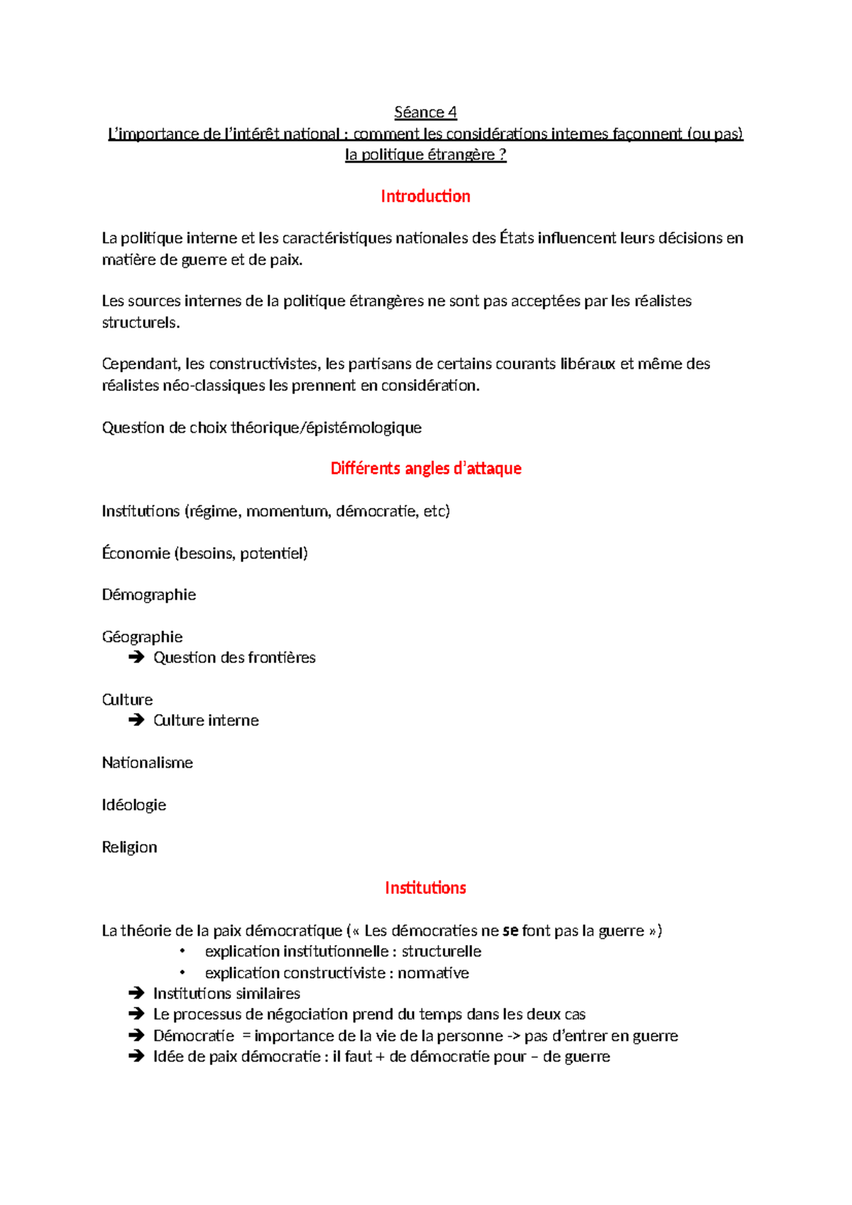Cours 4 - L’importance de l’intérêt national : comment les ...