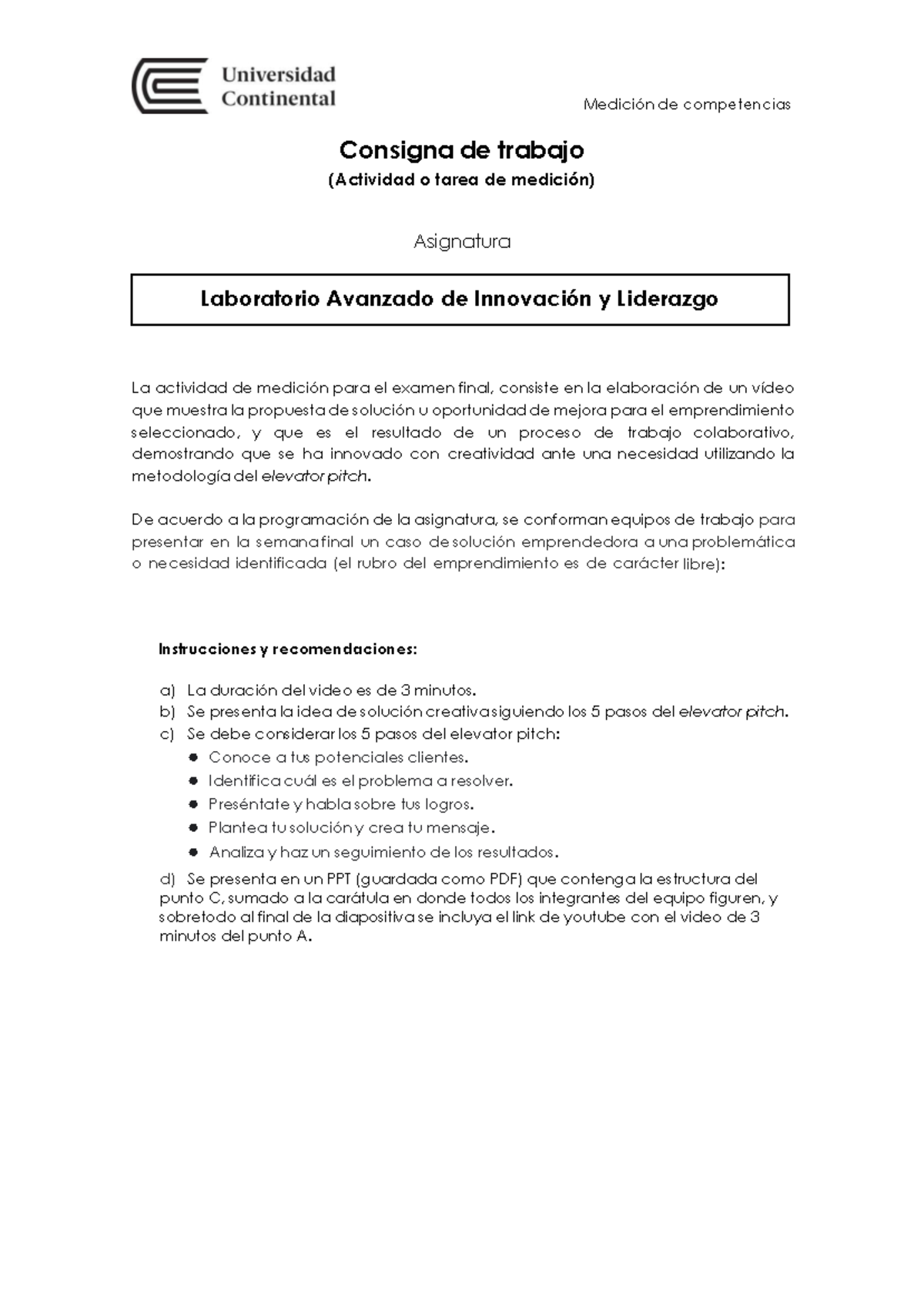 Evaluacion Final Consigna Lab. Avanzado 2024-10 Ev - Medición de competencias Consigna de ...