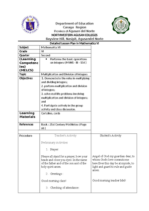 FTRC Specific Review Schedule - FALCULAN TWINS’ REVIEW CSU/BUTUAN ...