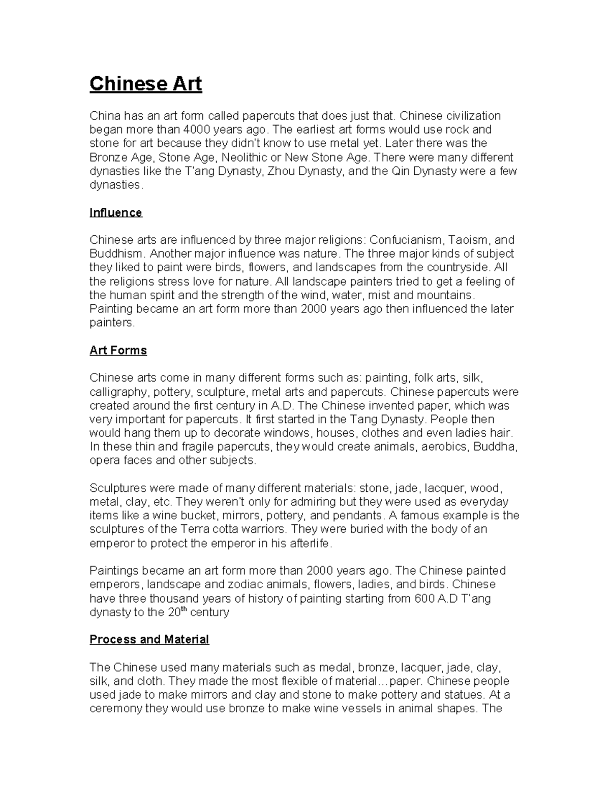 Chinese Art: A Rich Tapestry of Culture and History - Chinese Art China ...