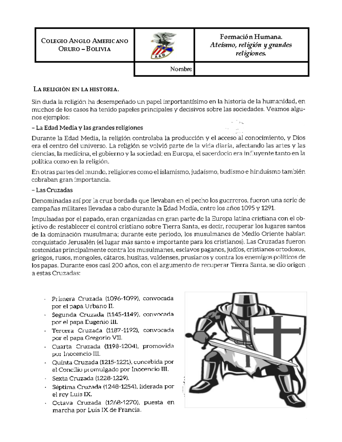 Cristianismo - En este texto encontrarás uwueu - LA RELIGI”N EN LA ...