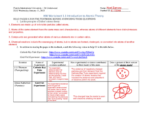 Worksheet 3.1 Nuclear PE - Worksheet 3 Nuclear Chemistry and Potential ...
