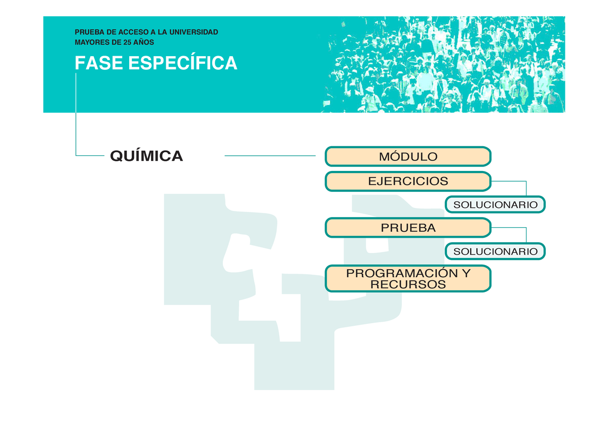 Quimica - QUÕMICA FASE ESPECÕFICA M”DULO EJERCICIOS SOLUCIONARIO PRUEBA PROGRAMACI”N Y RECURSOS ...