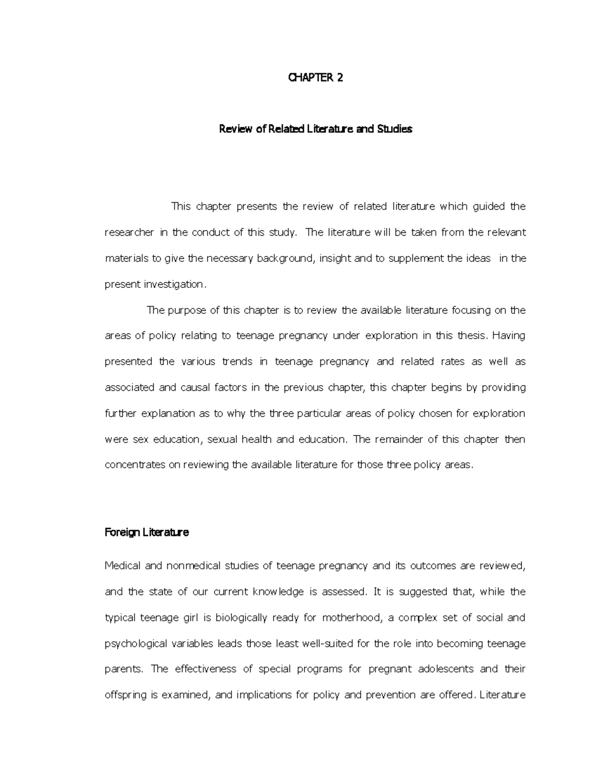 chapter 2 thesis - CHAPTER 2 Review of Related Literature and Studies ...