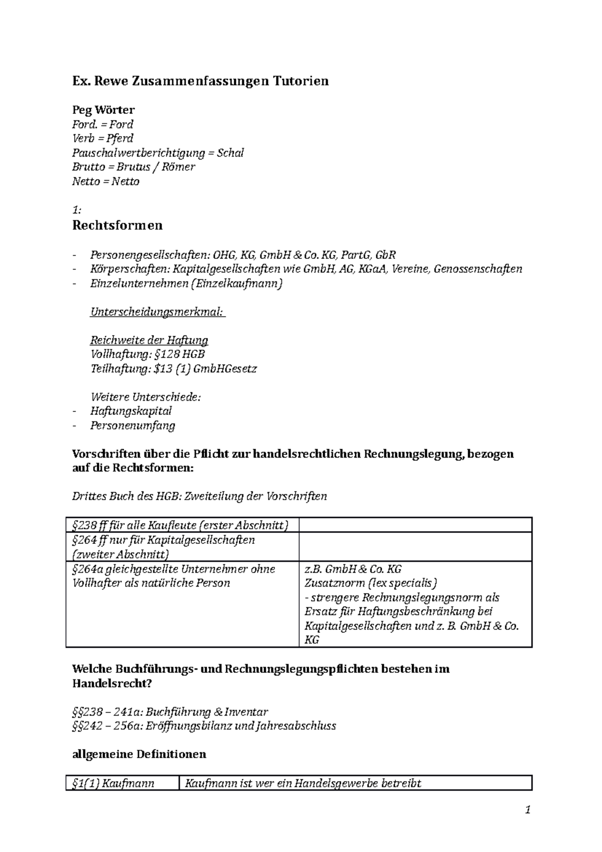 Ex Rewe Zusammenfassung Tutorien - Ex. Rewe Zusammenfassungen Tutorien ...