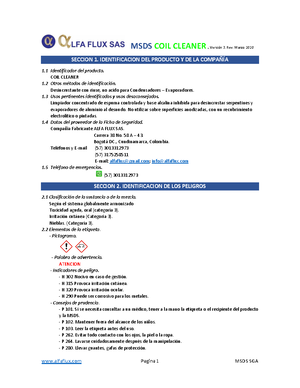 SDS Masilla Supermastick Finish TECK - HOJA DE SEGURIDAD DE MATERIALES ...