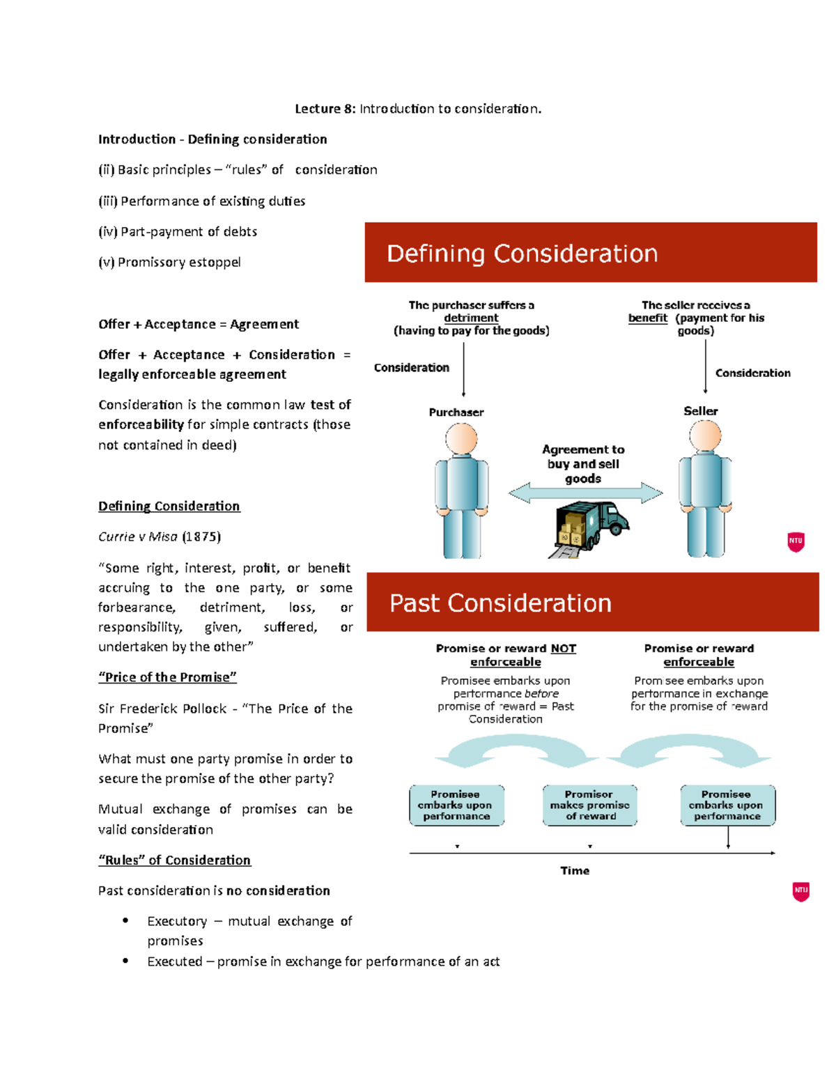 Lecture 8 - consideration - Lecture 8: Introduction to consideration ...