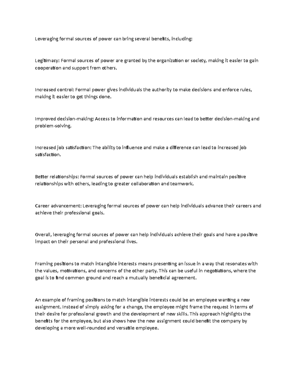 Mngt4720Chapter Leveraging formal sources - Leveraging formal sources ...