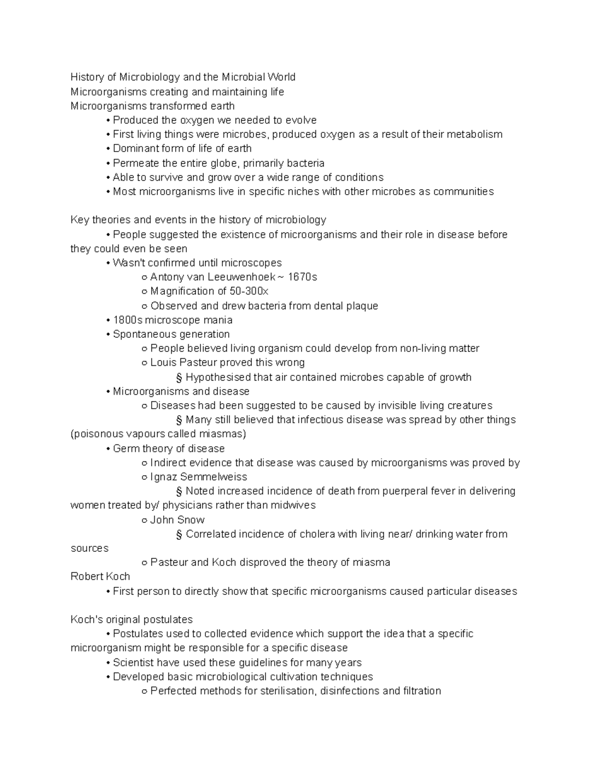 History of Microbiology and the Microbial World - History of ...