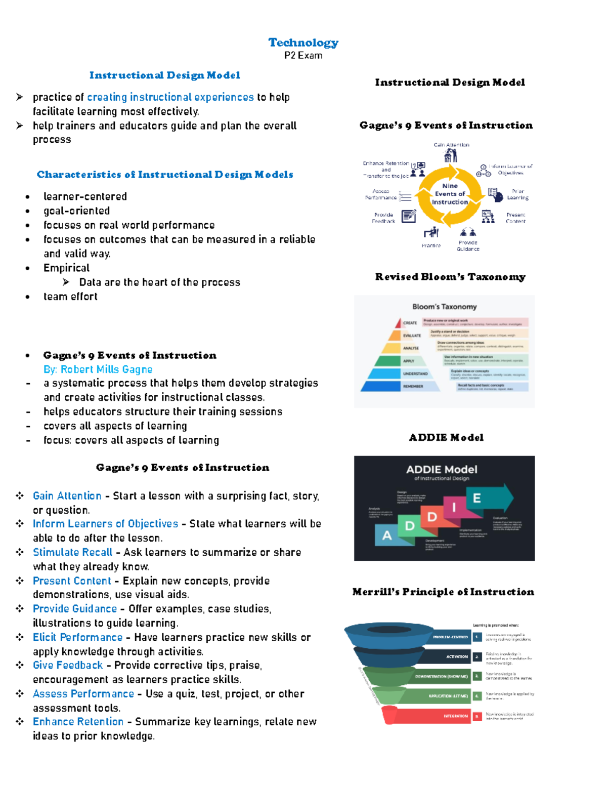 P2- Technology-2 - gtgrvrrvvrrvtbtbbtybtbt - P 2 Exam Instructional ...