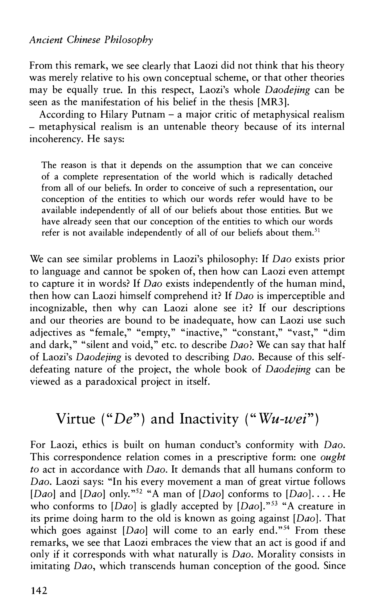 Laozi p142-146 - Reading material PHIL 350 - Ancient Chinese Philosophy ...