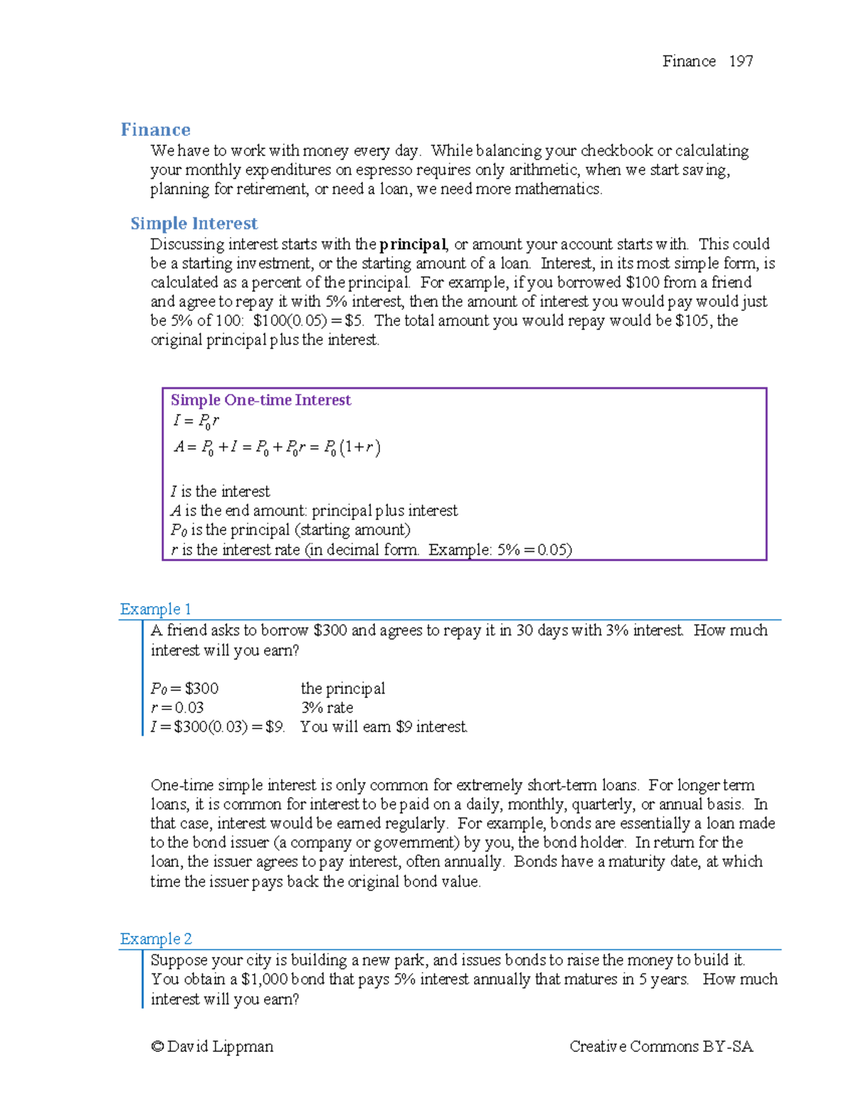 Finance - Good - Finance 197 © David Lippman Creative Commons BY-SA ...