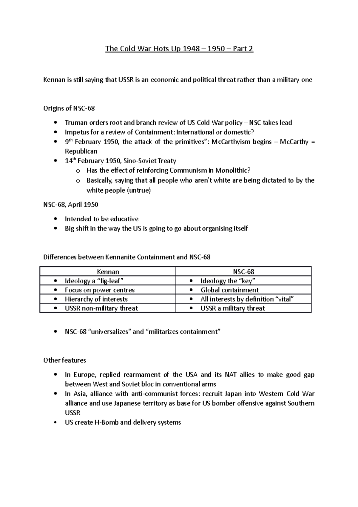 The Cold War Hots Up 1948-1950 – Part 2 - The Cold War Hots Up 1948 ...