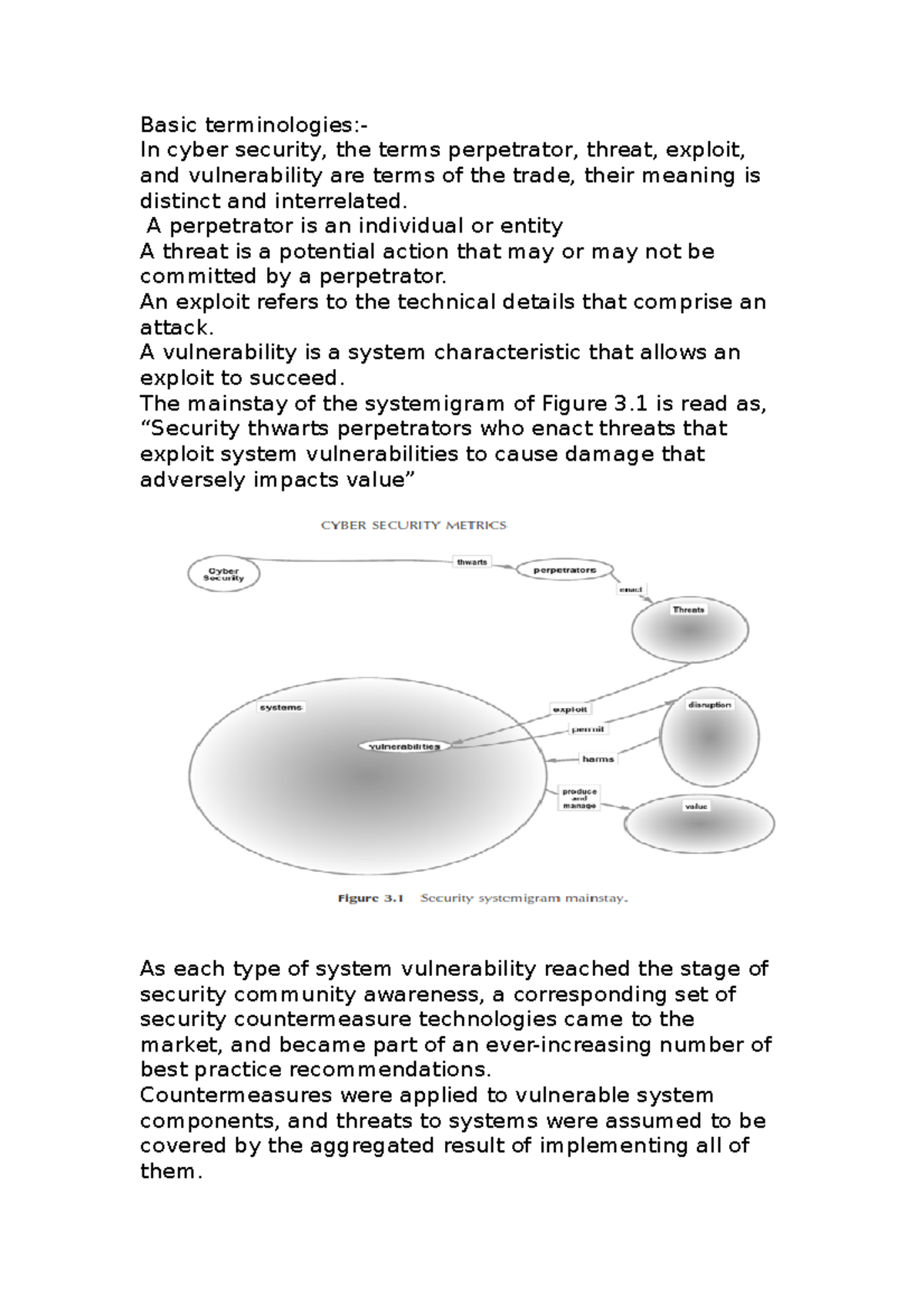 Cs3 - basic terminologies in cyber security matrices - Basic ...