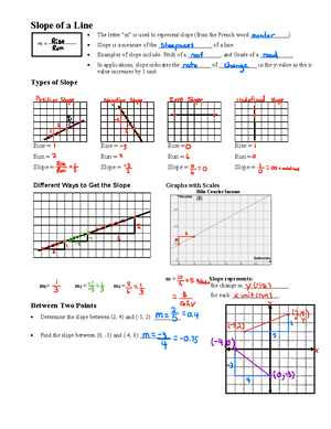 Graphing Using Slope and Y-intercept HW - Graphing Using Slope & y ...