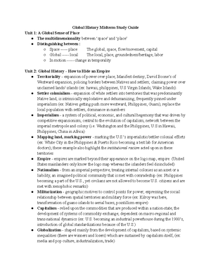 Political Geography and Global Cultures Midterm Study Guide - Political ...