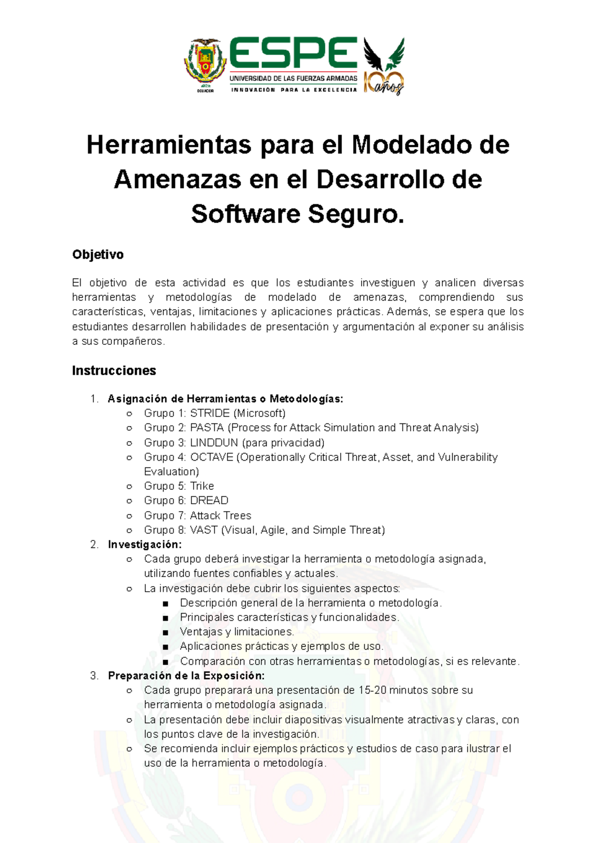 Tarea 3 Herramientas para el Modelado de Amenazas en el Desarrollo de Software Seguro - Objetivo ...