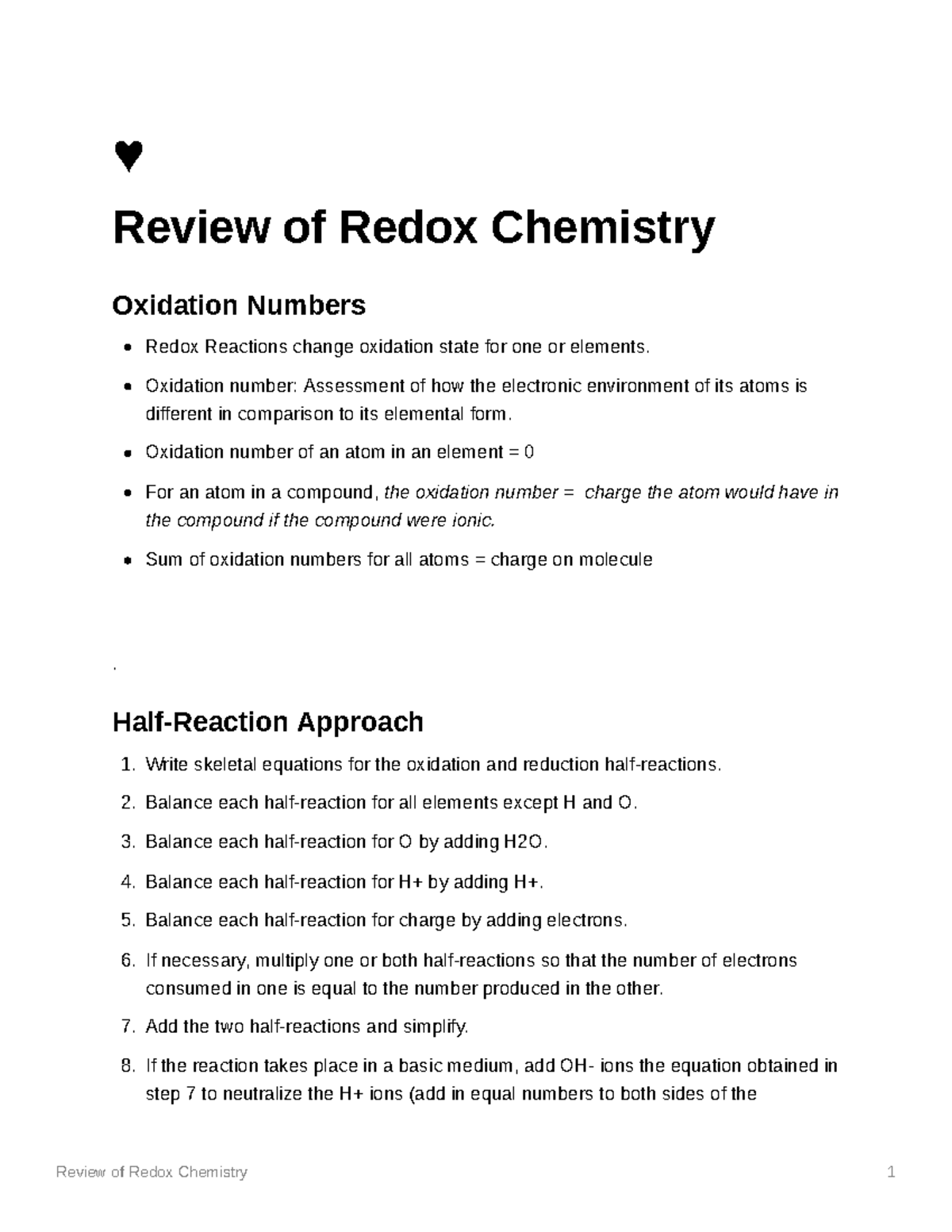 86c32d8e-1805-429a-9b24-329a5920f080 Review of Redox Chemistry - Review ...