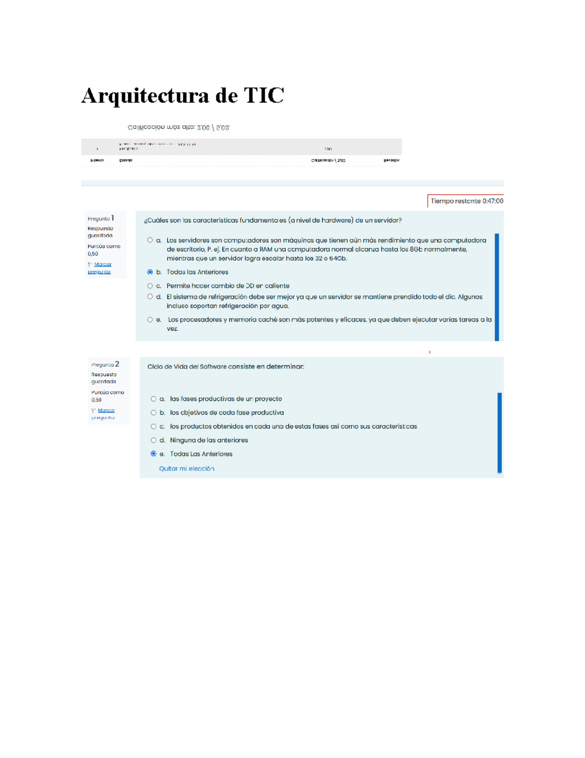 Arquitectura de TIC - prueba final - Las Tic en el Marketing Globalizado - Arquitectura de TIC ...