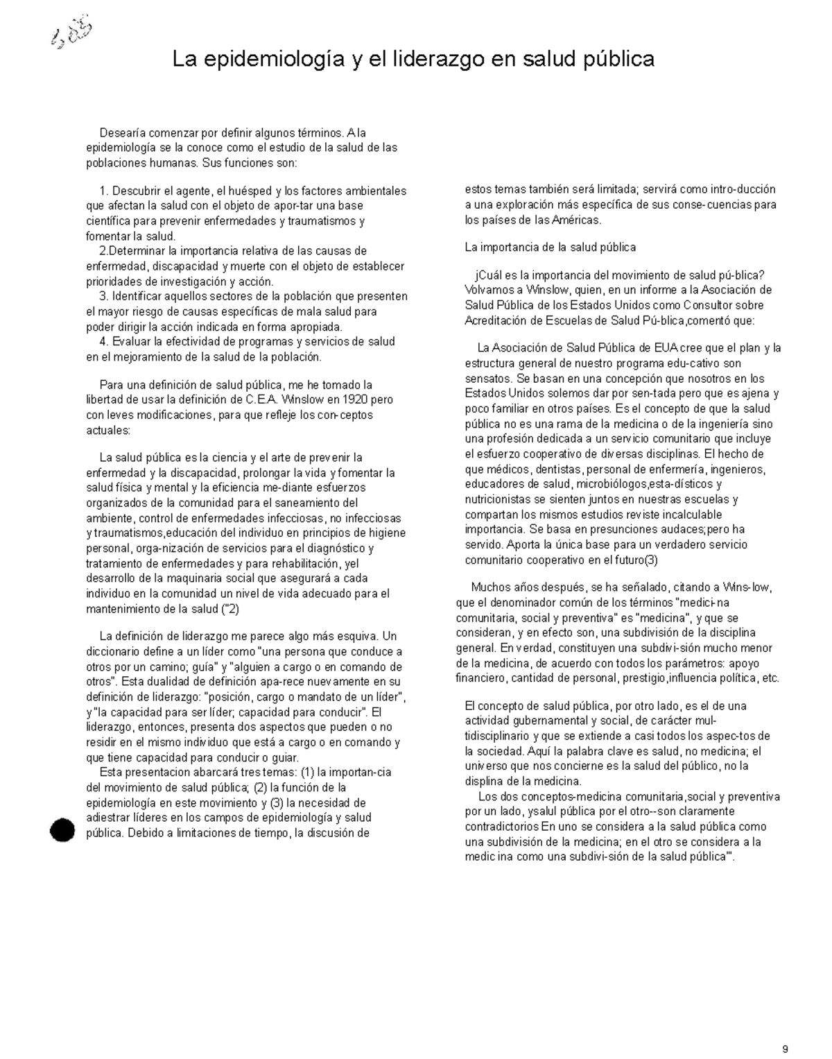 Epidem iología y liderazgo - La epidemiología y el liderazgo en salud ...
