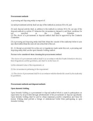 Internship report for procurement students - 1 Field Attachment Report ...